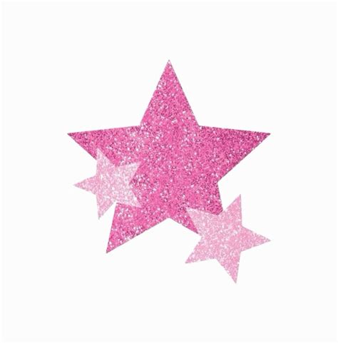 Pink Glitter Stars Wall Decor Обрывки бумаги Оформление памятных