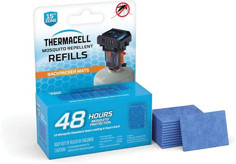 Thermacell M 48 Backpacker Mat Only Refill 48 Hour Pack 12 Repellent