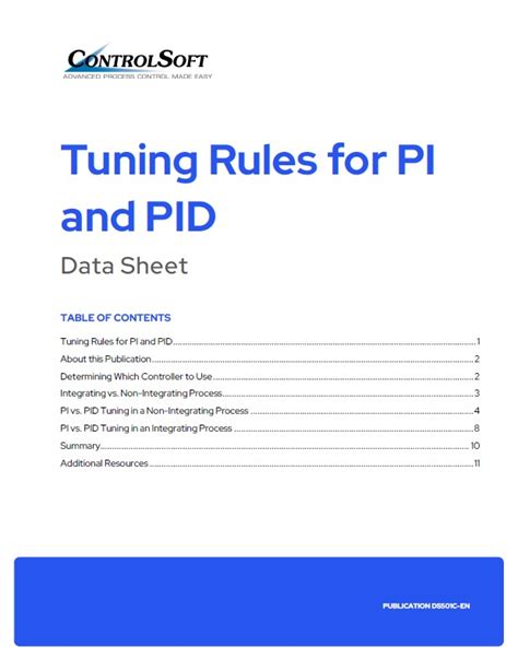Tuning Rules For Pi And Pid Controlsoft