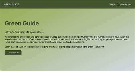 Green Guide Devpost