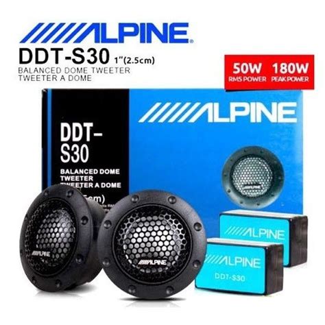 Alpine Ddt S30 Car Stereo Speakers Music Soft Dome Balanced Car