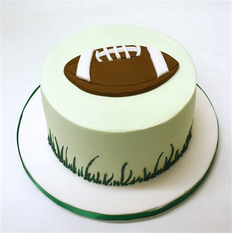 Football Shaped Birthday Cake