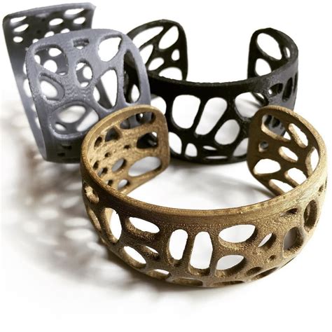 Metal Bracelets 3d Printed Jewelry By Parametric Art 3d Printed