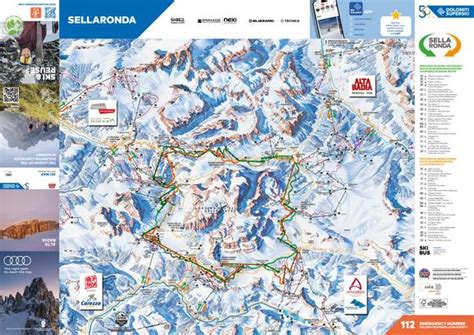 Dolomiti Superski Map Dolomiti Superski Cortina Arabba Val Di