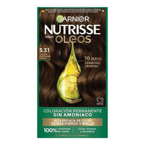 531 Castaño Dorado Cenizo Nutrisse Oleos Garnier México