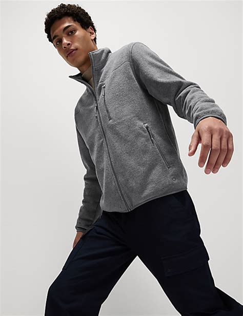 Buy Zip Up Funnel Neck Micro Fleece At Marks And Spencer