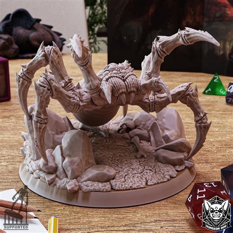 Giant Spider B Miniature For Dnd Dsa Rpg Tabletop Games Available As 28 Mm 32 Mm And 36 Mm