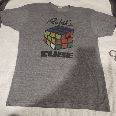 Homage Shirts Vintage Rubiks Cube Tshirt Size L Homage Columbus