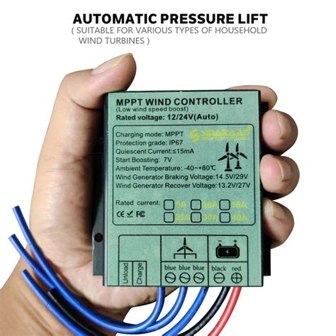 12v 24v Turbine Controller Boost Wind Turbine Controller Mppt 300w To 1000w 12v 24v Ip67