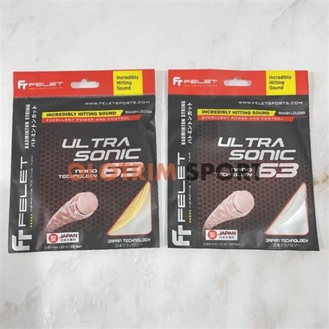Jual Senar Badminton Felet Ultrasonic 63 Ultra Sonic Original Shopee Indonesia
