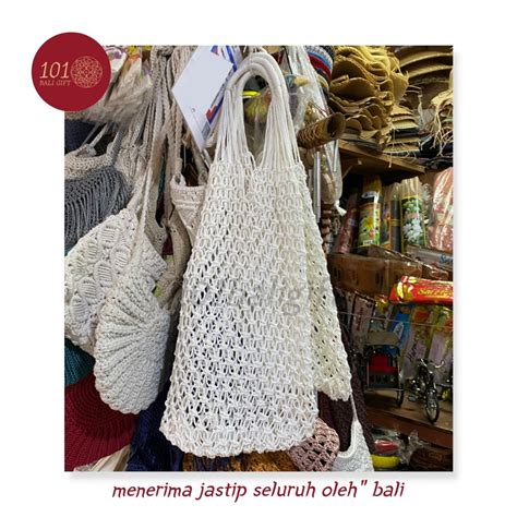 Jual 101balit Tas Pantai Totebag Rajut Knit Khas Bali Shopee
