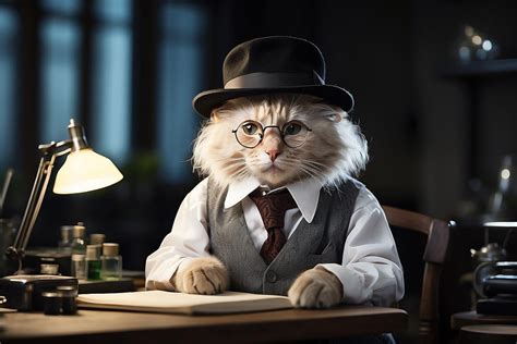 Catbert Meowstein Contemplates Theoretical Physics R Leonardoai