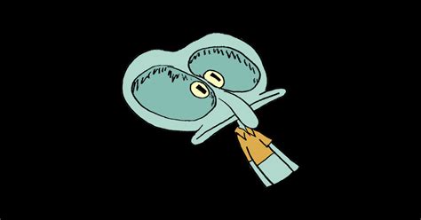 Squidwart Being A Big Fat Seat Cushion Squidward Sticker Teepublic