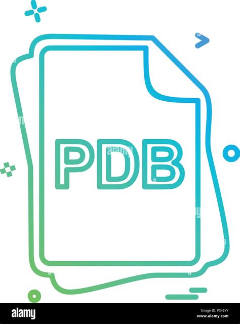 Pdb File Type Icon Design Vector Stock Vector Image And Art Alamy