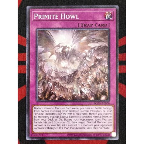 Yugioh Konami Rota Ae076 Primite Howl Common Shopee Malaysia