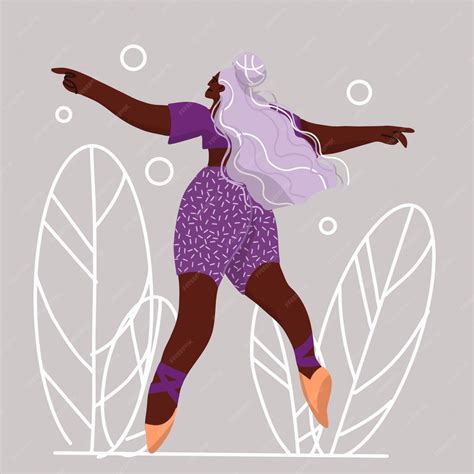 Dança Jovem Coreografia Dança Moderna Vetor Premium