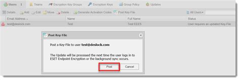 [kb7562] Update The User Key File In Eset Endpoint Encryption 5 1 X