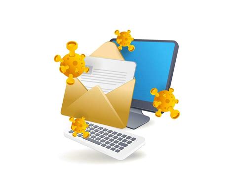 Email Data Attacked By Malware Virus 28583333 Vector Art At Vecteezy