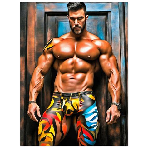 Body Painting Art Print Gay Male Art Print Premium Matte Print Gay