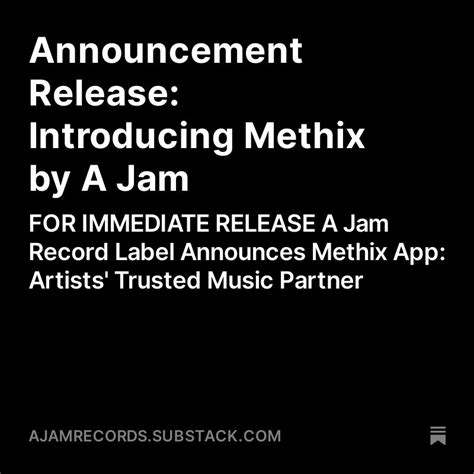 Announcing Methix Revolutionizing Music Management For Independent