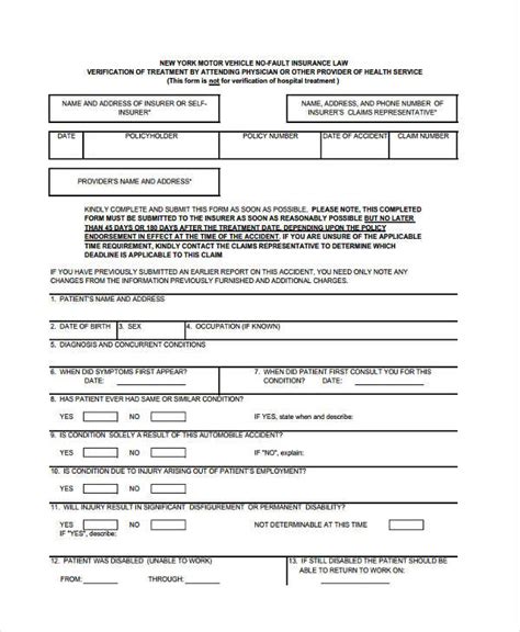 Free 23 Insurance Verification Forms In Pdf Ms Word