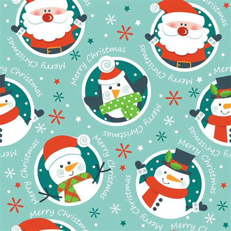 Christmas Seamless Pattern 557301 Vector Art At Vecteezy