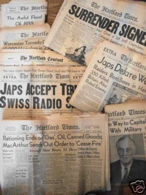 Huge Lot Hartford Ct Newspapers Wwii Pearl Harbor More 56794218