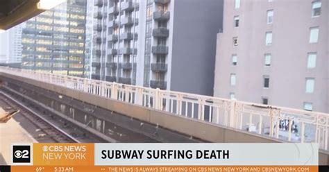 Another Teen Killed Surfing The Subway Police Say Cbs New York