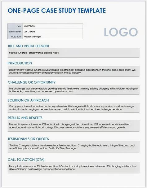 10 Free Case Study Templates Smartsheet