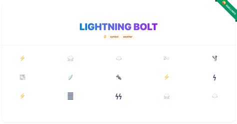 Lightning Bolt Emojis ⚡ ⛈️ 🌩️ Meaning Copy And Paste