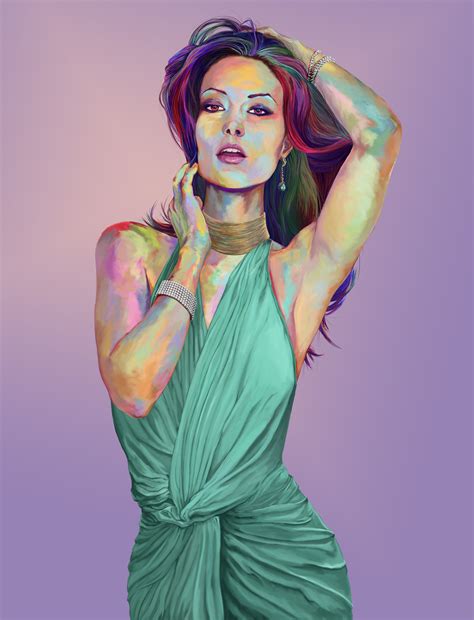 Olivia Wilde Portrait Digital Rlearnart