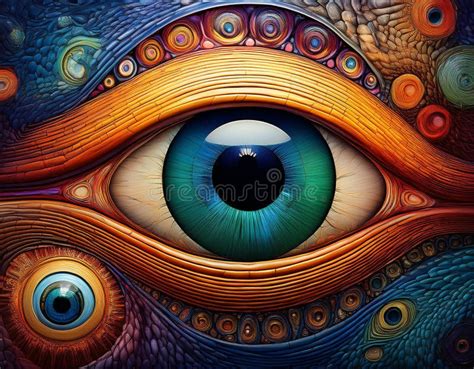 A Gradient Mosaic Depicting The Evolution Of Eyes Through Various