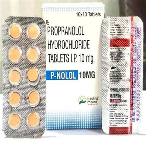 Propranolol Hydrochloride Tablet At ₹ 300stripe प्रोप्रानोलोल