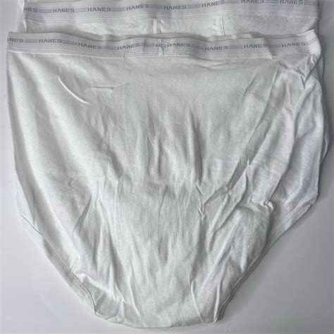 Vintage Hanes Briefs Whitey Tighties White Mens Size… Gem