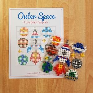 Outer Space Fuse Bead Template Perler Hama Pyssla Melty Fathers Day