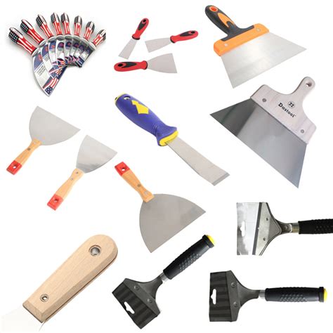 Aluminum Alloy Cleaning Putty Knife With Black Abs Handle For Scraping