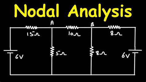 Nodal Analysis Problem Electrical Engineering Youtube