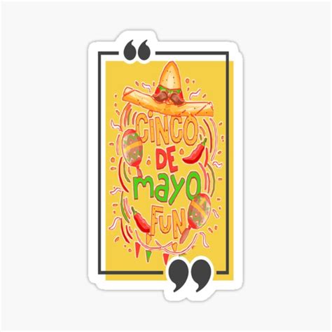 Cinco Sticker By Mariosketch Redbubble