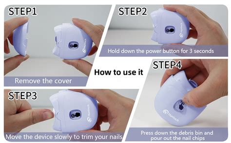 Hunloch Electric Nail Clipper Electric Nail Trimmer With
