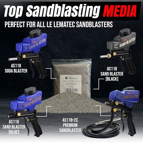 Sandblast Cabinet Aluminum Oxide 12 Lbs Sand Blasting Abrasive Media
