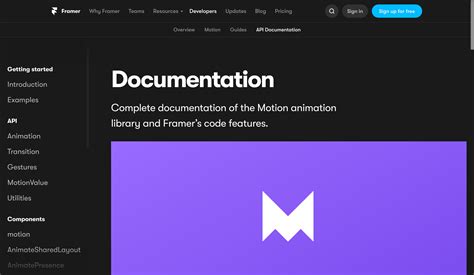 Framer Api Developer Docs Apis Sdks And Auth Api Tracker