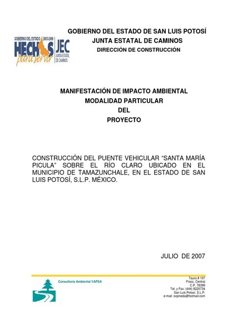 Santa María Picula Pdf Entorno Natural Agua