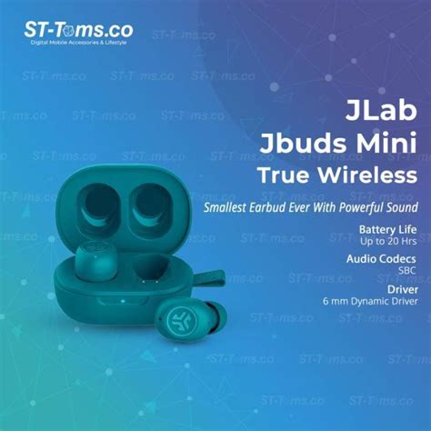Jual Jlab Jbuds Mini J Buds Mini True Wireless Bluetooth Smallest Tws Aqua Teal Di Seller St