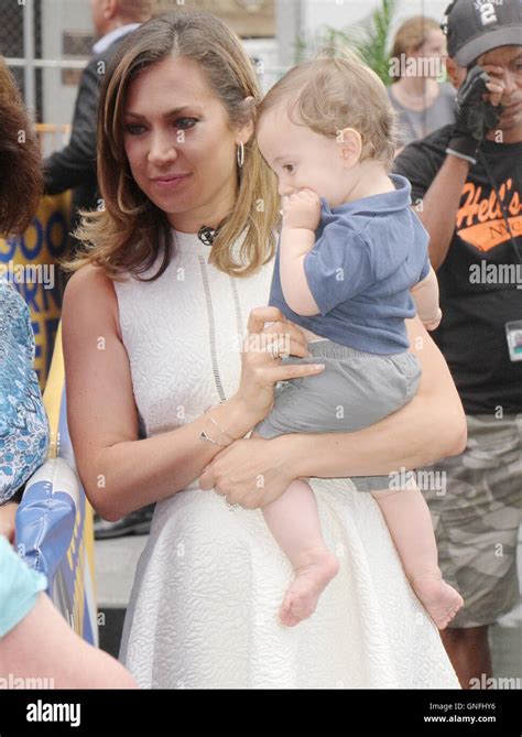 New York Ny August 31 Ginger Zee Adrian Benjamin Colonomos At Good Morning America In New