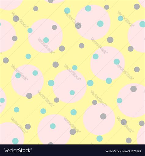 Cute Seamless Pattern With Colorful Circles Vector Image