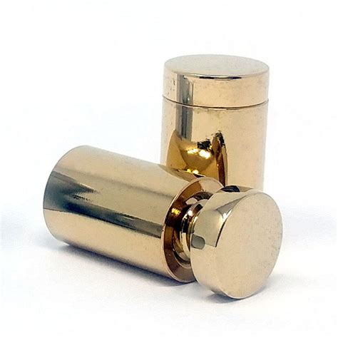 Plated Brass Threaded Standoffs ∅ 13mm 12″ Projection 19mm 34