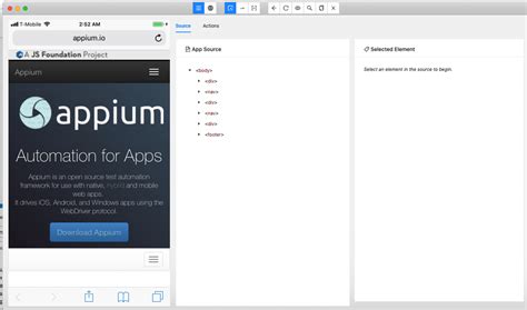 Unable To Use The Ios Inspector With Sauce Labs Support Appium Discuss