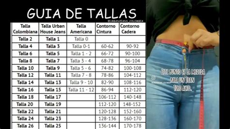 ¿cuánto Equivale La Talla 34 En Pantalones Guía De Conversión De