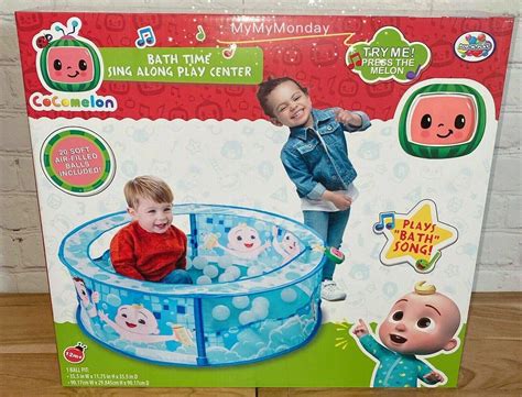 Cocomelon Bath Time Sing Along Play Center Pop Up Ball Pit Tent W