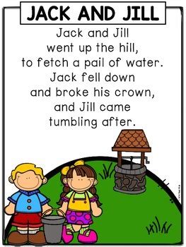 Original Jack And Jill Nursery Rhyme